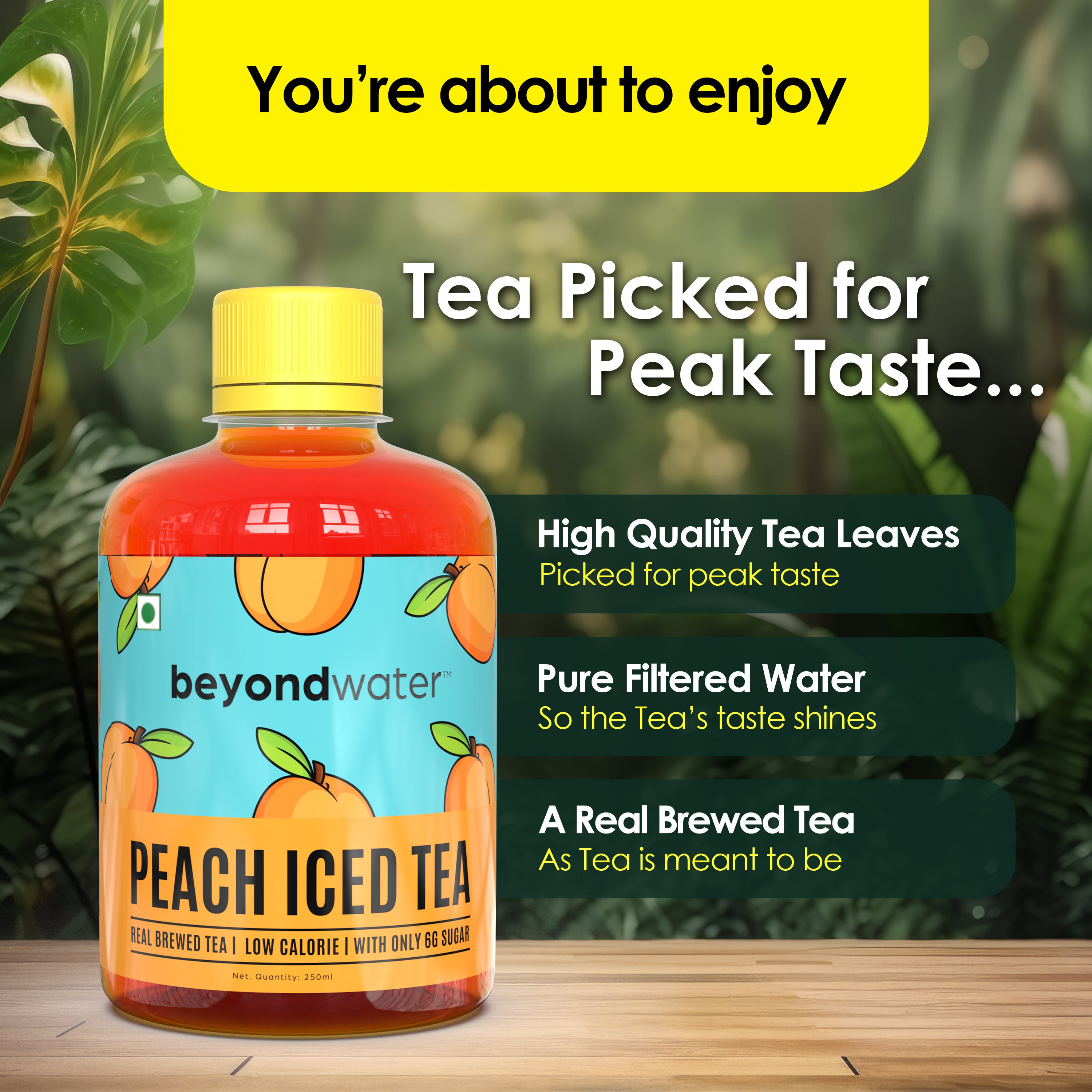 Peach Iced Tea (250 ml X 6 pack) – Beyond Water