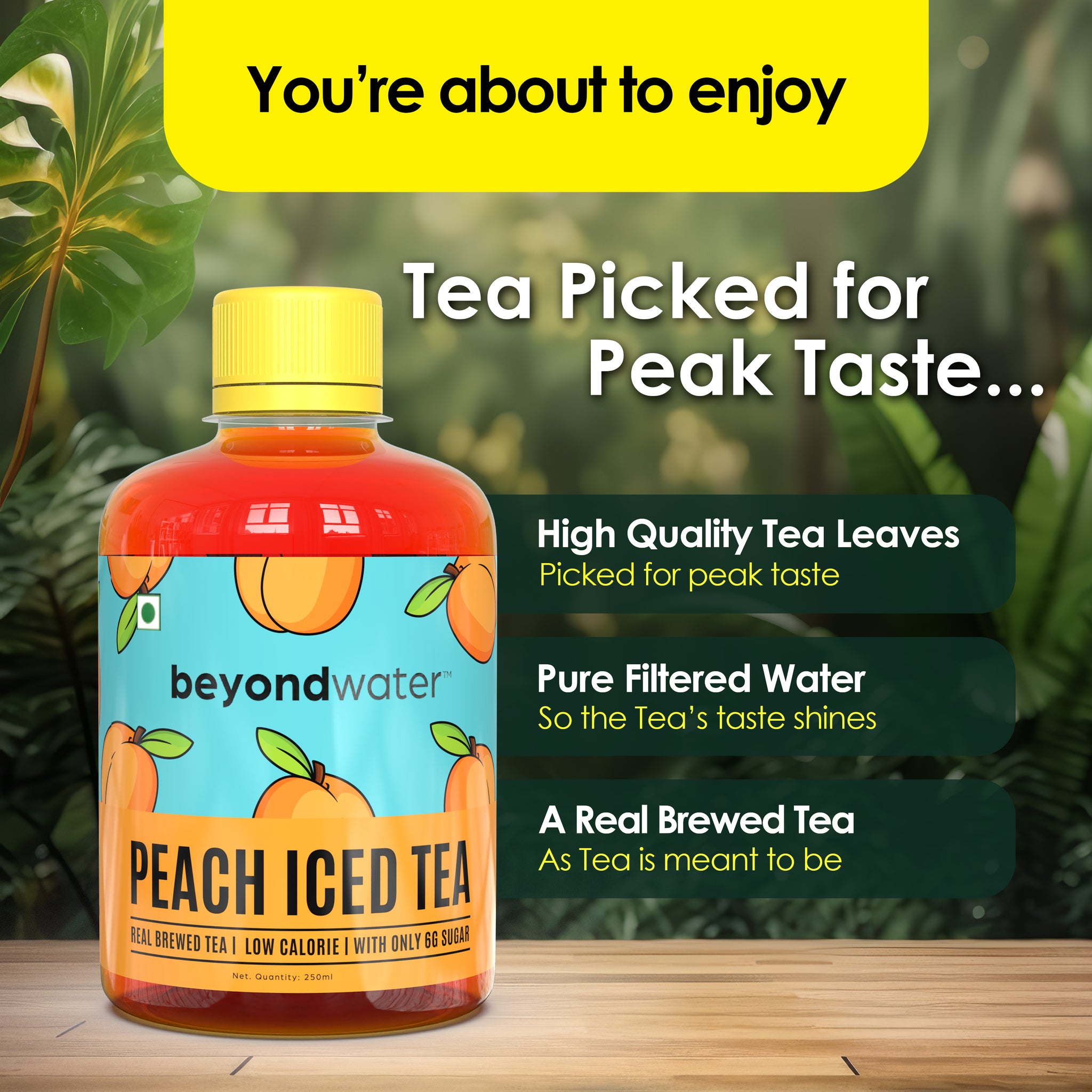 Peach Iced Tea (250 ml X 6 pack) – Beyond Water
